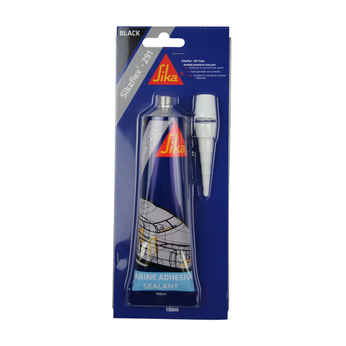 Sika 150ml Black Marine Grade Sikaflex 291 Sealant – Worx Racing Components